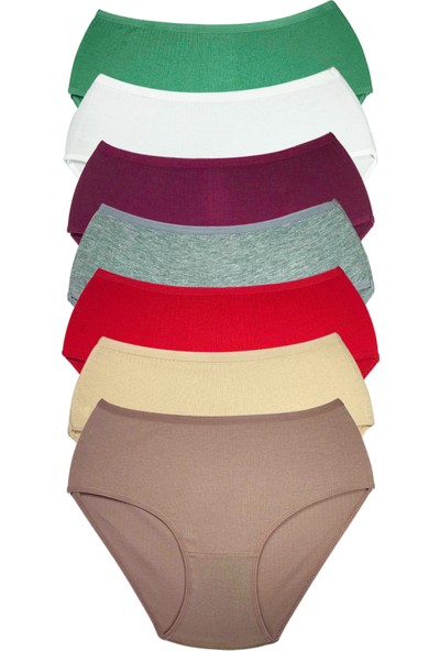 Royaleks 7 Adet Kadın Yüksek Bel Ribana Bato Külot S016