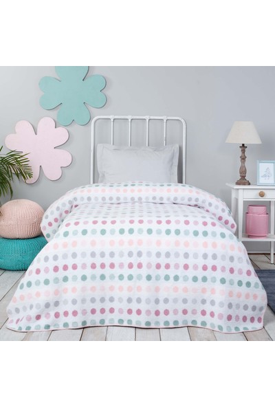 Karaca Home Olla Pudra Tek Kişilik Pamuk Battaniye Karaca Home Olla Pudra Tek Kişilik Pamuk Battaniye