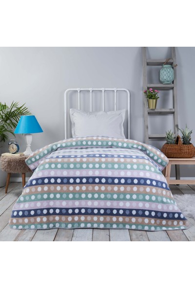 Karaca Home Olla Lila Tek Kişilik Pamuk Battaniye