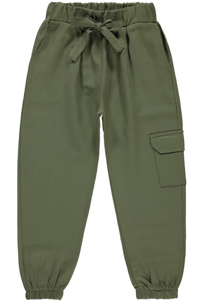 Civil Girls Kız Çocuk Pantolon 6-9 Yaş Haki