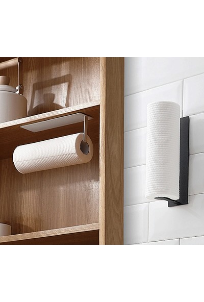 Evay Tasarım Evay Metal-Yapışkanlı Kağıt Rulo Havluluk-Kağıt Havlu Askısı Evay Tasarım Evay Metal-Yapışkanlı Kağıt Rulo Havluluk-Kağıt Havlu Askısı