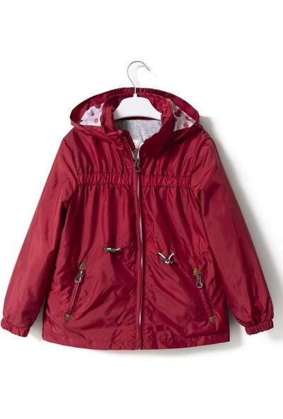 Pina Kids Kız Çocuk Kapüşonlu Yağmurluk 7-11 Yaş