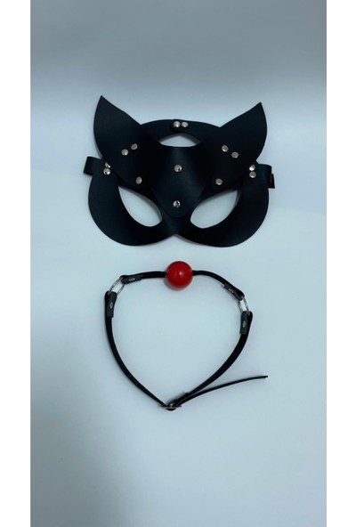 Vonda Wear 800233 - Vonda Wear | Siyah Deri Maske & Ağız Topu Harness Aksesuar Vonda Wear 800233 - Vonda Wear | Siyah Deri Maske & Ağız Topu Harness Aksesuar