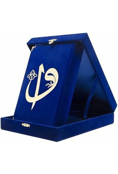 Rahle Boy Plaket Kutulu Kuranı Kerim Mavi - Ahmet Hüsrev Altınbaşak (Ciltli)