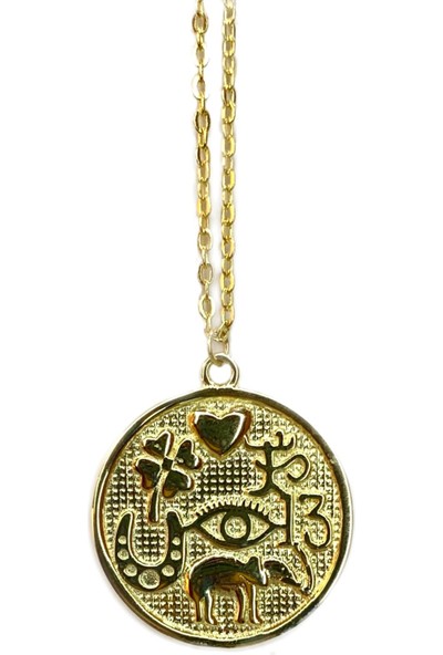 Adore Gümüş Tasarım Şans Kolyesi