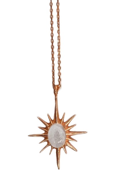 Adore Gümüş Aytaşı Kutup Yıldızı Kolye