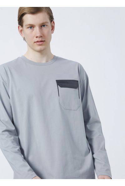 Limon Uzun Kollu T-Shirt, 2xl, Gri