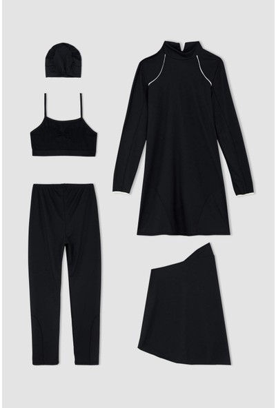 DeFacto Regular Fit 5'li Burkini Takım X0538AZ22SM