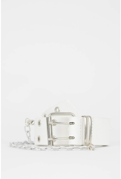 DeFacto Kadın Zincir Detaylı Suni Deri Kemer S2521AZNS