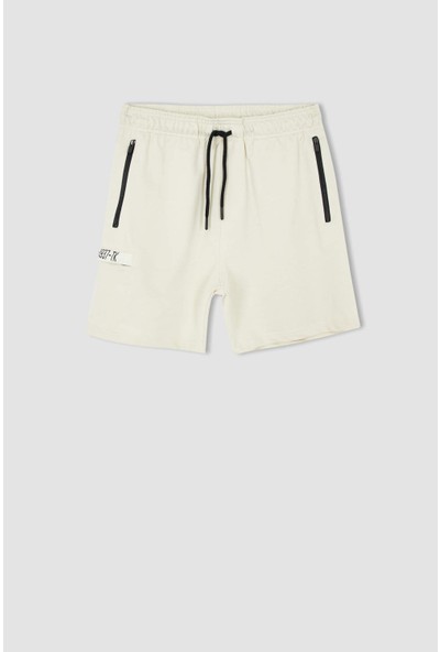 Coool Slim Fit Fermuar Cepli Ince Kumaş ŞORT X3378AZ22SM