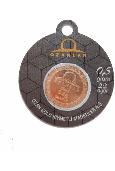 Ozanlar Gold 0.5 gr 22 Ayar Gram Altın