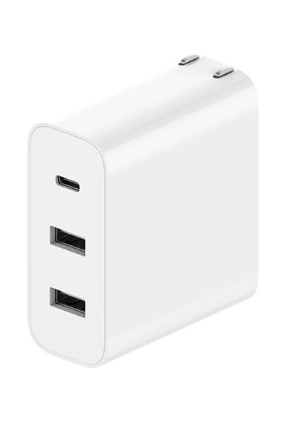 Xiaomi 65W Şarj Cihazı 2A1C Ultra Hızlı Şarj - Beyaz