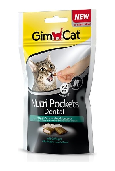 VetIQ Gimcat Nutripockets Kedi Ödülü Dental 60 gr VetIQ Gimcat Nutripockets Kedi Ödülü Dental 60 gr