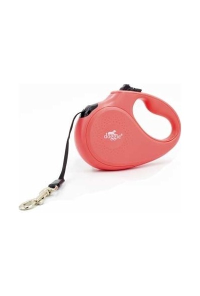 Royalist Doggie Otomatik Uzatma Tasması Master Pembe M-25 kg 5 mt