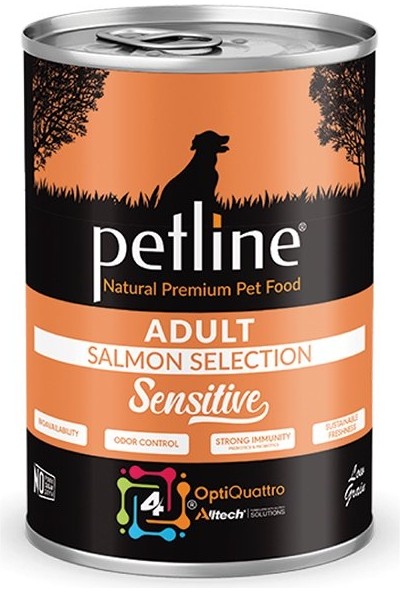 Bozita Petline Natural Adult Sensitive Somon Balıklı Pate Yetişkin Köpek Konservesi 400 gr