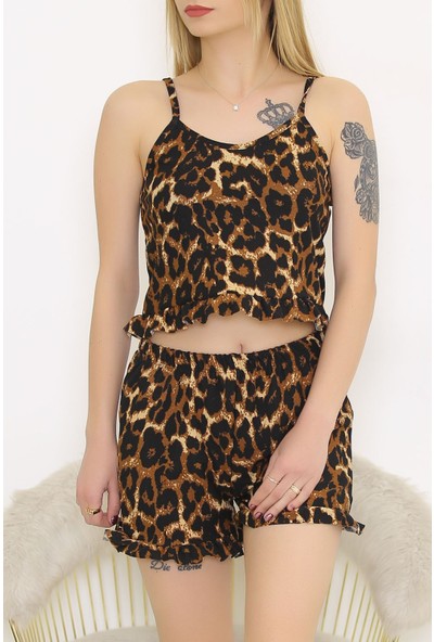 İsunstore Şortlu Takım Leopar3 - 8784.716.