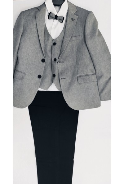 Erkek Çocuk Yelekli Ceketli Damatlık