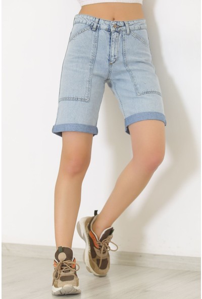 Lukas Kot Şort Açıkmavi - 9307.1590.