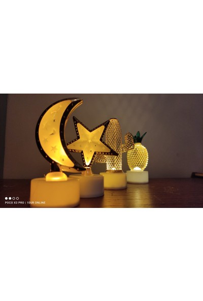 10ur Online 4'lü Kaktüs Ananas Ay (Hilal) Yıldız Dekoratif Hediyelik Set 10ur Online 4'lü Kaktüs Ananas Ay (Hilal) Yıldız Dekoratif Hediyelik Set
