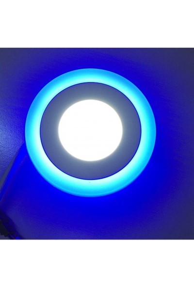 Atlantis 6 Watt 3+3 Çift Renkli LED Panel Spot Lamba Mavi-Beyaz Atlantis 6 Watt 3+3 Çift Renkli LED Panel Spot Lamba Mavi-Beyaz