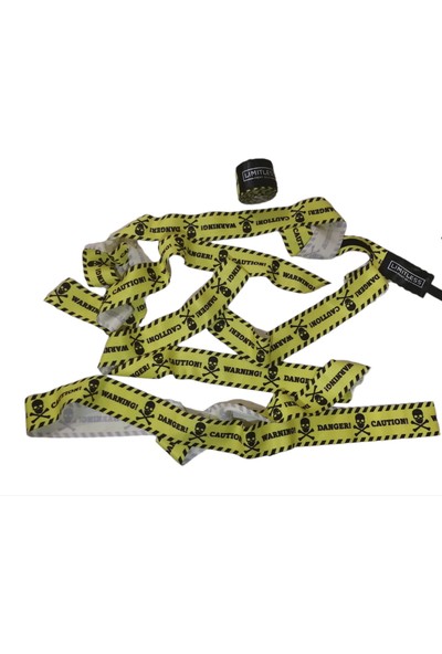 Limitless Fight Gear Limitless Danger-Warning-Caution Boks Bandajı 4.5 Mtr Limitless Fight Gear Limitless Danger-Warning-Caution Boks Bandajı 4.5 Mtr