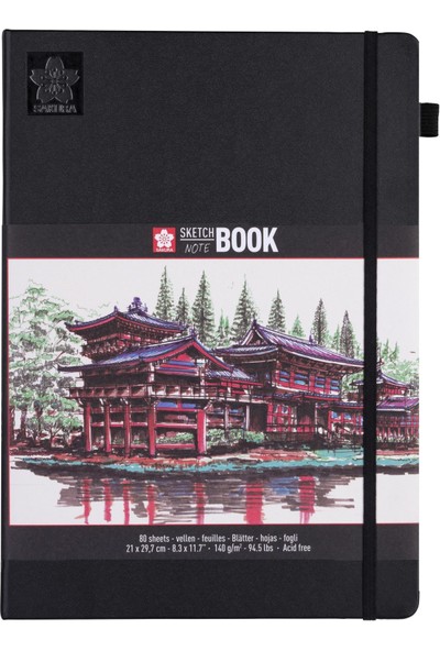 Sakura Sketchbook Sert Kapak Eskiz Çizim Defteri Ivory Kağıt 140 Gr. 80 Yaprak 21X29 Cm. Sakura Sketchbook Sert Kapak Eskiz Çizim Defteri Ivory Kağıt 140 Gr. 80 Yaprak 21X29 Cm.