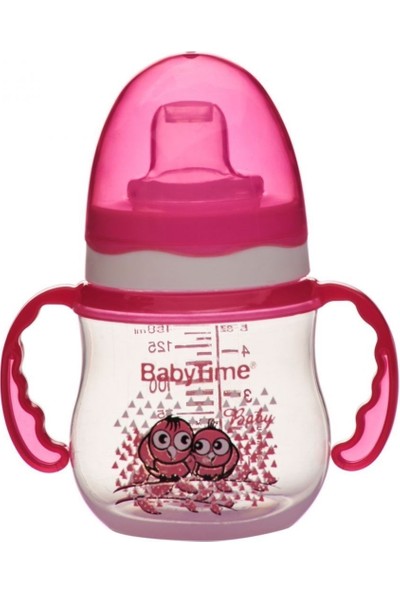 BabyTime Damla Akıtmaz Kulplu Bardak 150 Ml. Pembe BabyTime Damla Akıtmaz Kulplu Bardak 150 Ml. Pembe