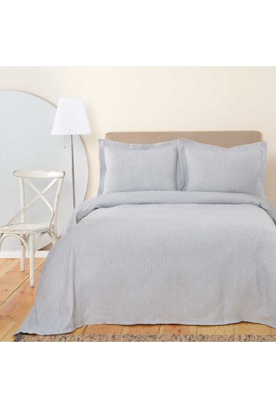 Karaca Home Lexus Gri Çift Kişilik Yatak Örtüsü Seti Karaca Home Lexus Gri Çift Kişilik Yatak Örtüsü Seti
