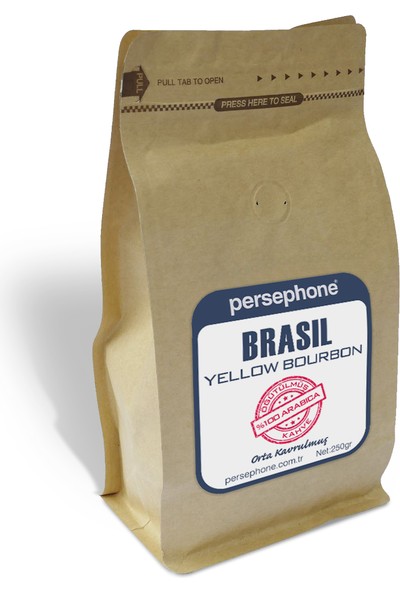 Brazil Yellow Bourbon Arabica Öğütülmüş Kahve 250 gr Brazil Yellow Bourbon Arabica Öğütülmüş Kahve 250 gr