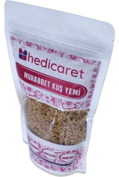 Hedicaret Muhabbet Kuşu Yemi 750 gr Kilitli Ambalajda Komple Yem Kuş