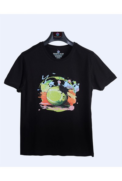 Tenis Temalı Baskılı Unisex Çocuk T-Shirt  Tenis Temalı Baskılı Unisex Çocuk T-Shirt