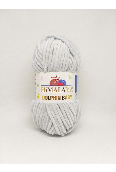 Himalaya Dolphin Baby Kadife Ip - 80325 Açık Gri - 100 Gr. 120 Mt.