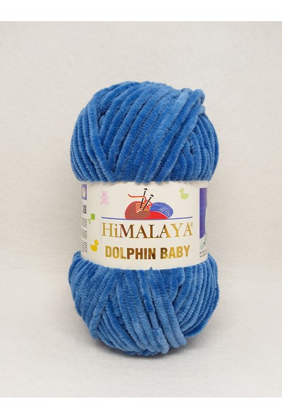 Himalaya Dolphin Baby Kadife Ip - 80341 Havacı Mavi- 100 Gr. 120 Mt.