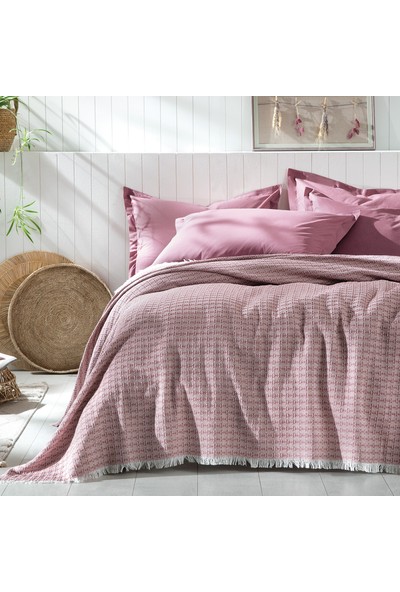 Yataş Bedding Marita Tek Kişilik Pike - Gül Kurusu