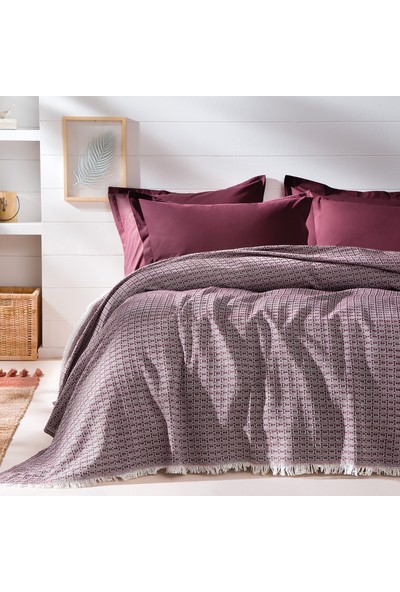 Yataş Bedding Marita Tek Kişilik Pike - Bordo