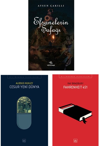 Efsanelerin Şafağı - Cesur Yeni Dünya - Fahrenheit 451 3 Kitap Set - Aysun Çakıllı Efsanelerin Şafağı - Cesur Yeni Dünya - Fahrenheit 451 3 Kitap Set - Aysun Çakıllı