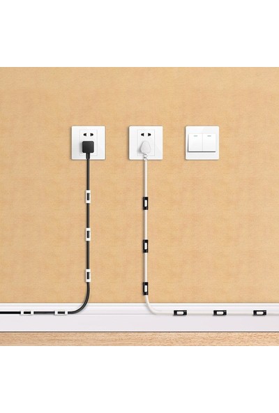 Epazzar Kablo Tutucu Yapışkanlı Mini 20LI Kanal USB Şarj Veri Kablosu Tutucu Yapışkanlı Kordon Siyah Epazzar Kablo Tutucu Yapışkanlı Mini 20LI Kanal USB Şarj Veri Kablosu Tutucu Yapışkanlı Kordon Siyah
