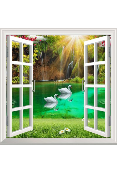 Sticker Art Pencere Poster Duvar Kağıdı Kuğu Göl Yapışkanlı Sticker Sticker Art Pencere Poster Duvar Kağıdı Kuğu Göl Yapışkanlı Sticker