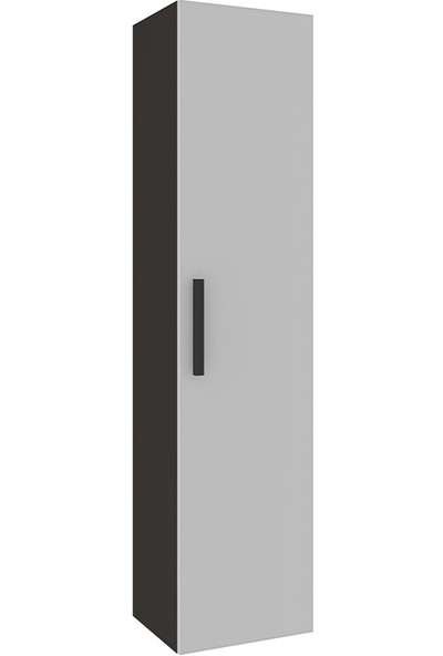 Kale Gris 40 cm Siyah-Gri Boy Dolabı