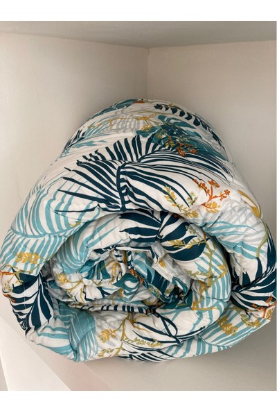 Swan Home Palmiye El Sarması Cift Kişilik Lüks Ranforce Kumaş Yapay Yün Yorgan Swan Home Palmiye El Sarması Cift Kişilik Lüks Ranforce Kumaş Yapay Yün Yorgan