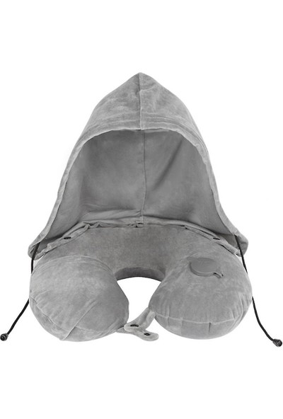 Homemiyn U-Şekilli Boyun Yastık Kapşonlu Seyahat Boyun Desteği Yastık U-Şekilli Yastık Yastık Araba Ofis Uçak Başkanı Dinlenme (43X27 Cm) (Gri) Homemiyn U-Şekilli Boyun Yastık Kapşonlu Seyahat Boyun Desteği Yastık U-Şekilli Yastık Yastık Araba Ofis Uçak Başkanı Dinlenme (43X27 Cm) (Gri)