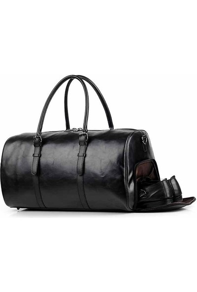 Seyahat Için Erkek Yüksek Kaliteli Duffel Çantası (Siyah) Seyahat Için Erkek Yüksek Kaliteli Duffel Çantası (Siyah)