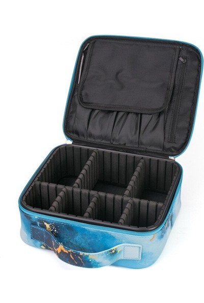 Depolama Kozmetik Çantası Ayçiçeği Lady Taşınabilir Kozmetik Kılıf Taşınabilir Dövme Tırnak Aracı Kılıf Makyaj Kılıfı Makyaj Kılıf | Kozmetik Çanta ve Amp;davalar