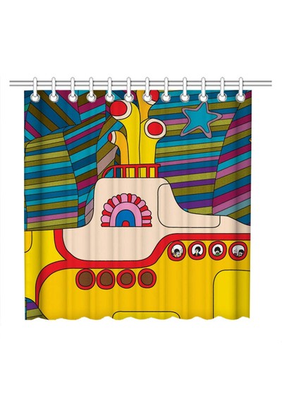 Karikatür Desen Banyo Duş Perdesi | Duş Perdeleri (180 * 200CM)