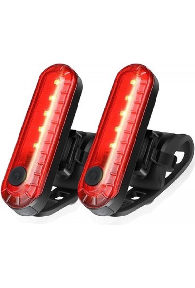 2 Adet USB Şarj Edilebilir LED Bisiklet Kuyruk Işık (Kırmızı Işık) 2 Adet USB Şarj Edilebilir LED Bisiklet Kuyruk Işık (Kırmızı Işık)
