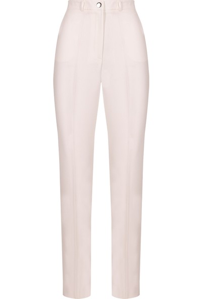 Seçil Bilek Boy Pantolon - Beyaz