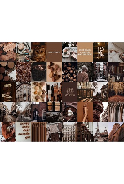 Bexdore Mocha Duvar Kolaj Seti 40 Parça - Kahverengi Estetik Poster Seti Duvar Takımı, Oda Dekor Seti Bexdore Mocha Duvar Kolaj Seti 40 Parça - Kahverengi Estetik Poster Seti Duvar Takımı, Oda Dekor Seti