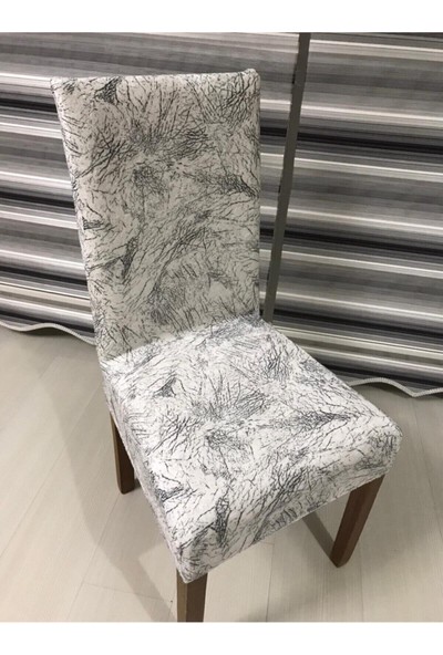 Aksa Home Lastikli Sandalye Kılıfı Likralı Sandalye Örtüsü Kadife 6ADET Aksa Home Lastikli Sandalye Kılıfı Likralı Sandalye Örtüsü Kadife 6ADET