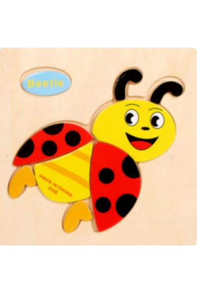 Zsykd 2 Adet Eğitim Yürümeye Başlayan Ahşap Oyuncak Karikatür Hayvan 3D Bulmaca (Ladybug) (Yurt Dışından) Zsykd 2 Adet Eğitim Yürümeye Başlayan Ahşap Oyuncak Karikatür Hayvan 3D Bulmaca (Ladybug) (Yurt Dışından)