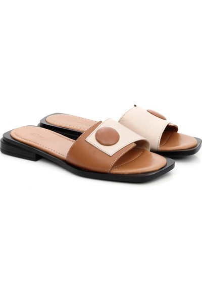 Gönderi(R) Gön Deri Tokalı Kadın Terlik 42472